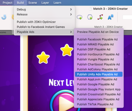 How to Create Unity Playable Ads Tutorial – 2DKit